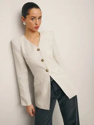 REFORMATION Larsen Linen Jacket