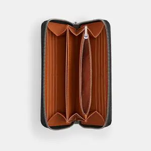 COACH Disney X Essential Accordion Zip Wallet In Regenerative Leather With Mickey Mouse