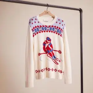 COACH Restored Ski Fair Isle Knit Sweater