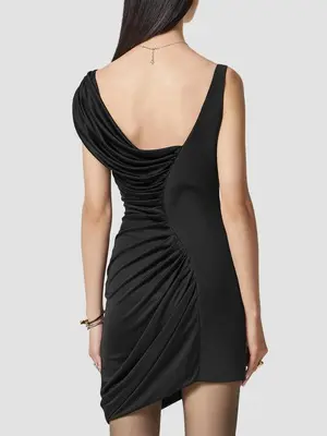 Versace Ruched Jersey Minidress