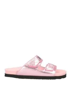 Palm Angels Metallic Leather Sandals - Pink