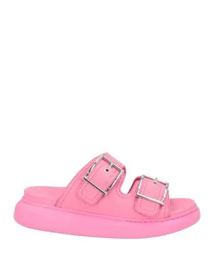 Alexander McQueen Sandals In Soft Leather And Textile Fibers