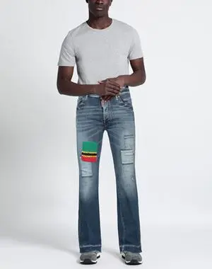 Dsquared2 Straight Leg Jeans With Appliqués