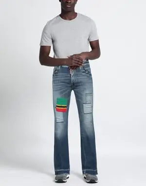 Dsquared2 Straight Leg Jeans With Appliqués