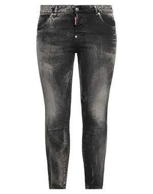 Dsquared2 Faded Denim Boyfriend Jeans - Black