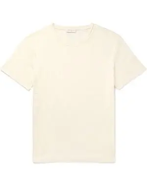Sandro Man T-shirt Yellow Size Xs Linen White