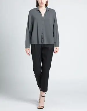 Majestic Filatures Viscose-blend Fleece Shirt - Grey