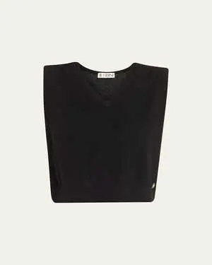 Eterne Lenny Cashmere Vest - Black