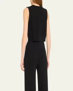 Eterne Lenny Cashmere Vest - Black