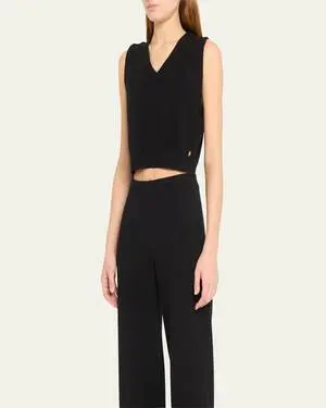 Eterne Lenny Cashmere Vest - Black