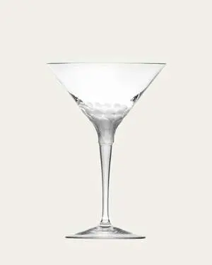 MOSER Pebbles Stemmed Martini Glass - Clear