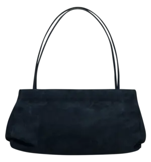 THE ROW Abby Suede Shoulder Bag - Blue