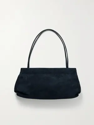 THE ROW Abby Suede Shoulder Bag - Blue