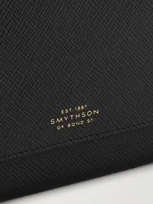 Smythson Marshall Textured-leather Travel Wallet - Black