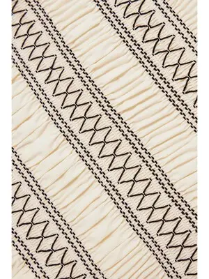 Max Mara Walk Off-the-shoulder Smocked Top