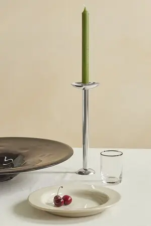 LOUISE ROE Champagne Stainless Steel Candle Holder
