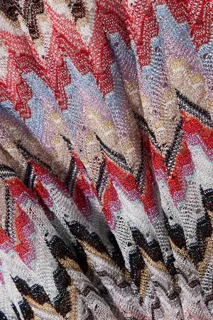 Missoni Metallic Crochet-knit Flared Pants