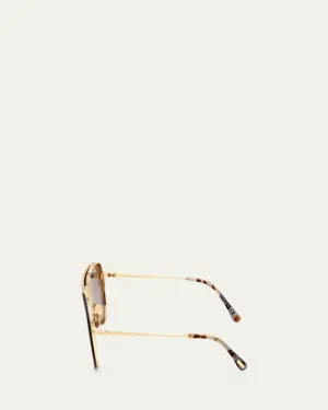 TOM FORD Tortoise Aviator Sunglasses