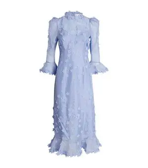 Zimmermann Maxi Floral Applique Dress