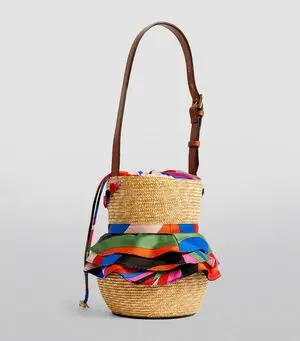 Emilio Pucci Satin-trim Pucinella Bucket Bag
