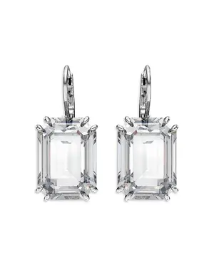 SWAROVSKI Millenia Octagon Cut Drop Earrings - Silver