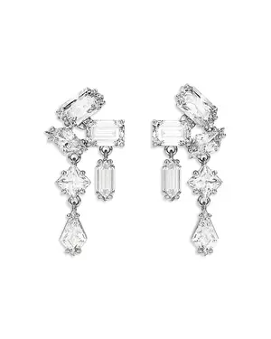 SWAROVSKI Mesmera Cluster Drop Earrings - Silver