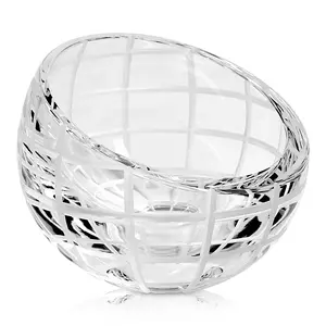 VISTA ALEGRE Medusa Criss Cross Votive Candle Holder - Clear