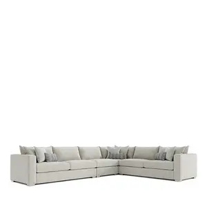 BERNHARDT Helena 4 Piece Sectional Flint Grey