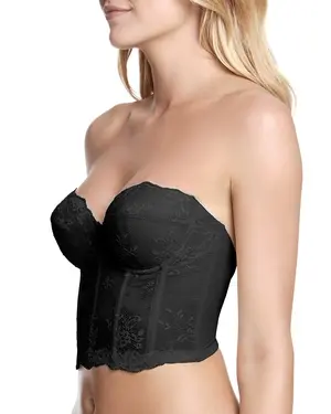 DOMINIQUE INTIMATES Taylor Low Back Bustier - Black