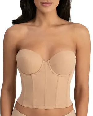 DOMINIQUE INTIMATES Brie Strapless Corset - Light Brown