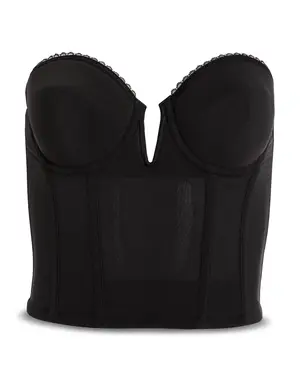 DOMINIQUE INTIMATES V Wire Bustier - Black