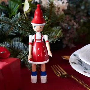 KAY BOJESEN Christmas Lise Wood Figure - Red