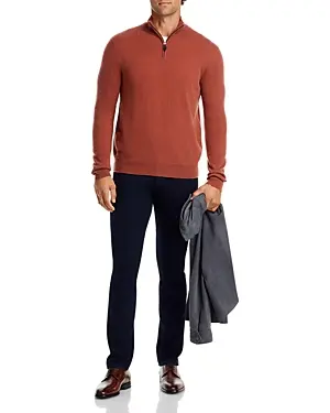 Bloomingdale'S The Men's Store At Bloomingdale's Cashmere Half-Zip Sweater Brick
