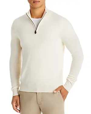 Bloomingdale'S The Men's Store At Bloomingdale's Cashmere Half-Zip Sweater Cloud