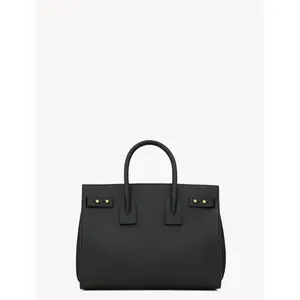 Saint Laurent Sac De Jour Medium In Supple Grained Leather - Black Grain Leather/gold