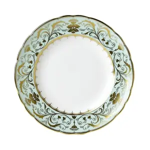 ROYAL CROWN DERBY Darley Abbey Dinner Plate, 10 - Gold Multi