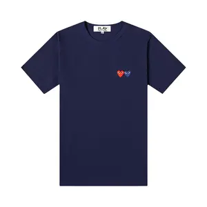 Play Comme Des Garcon Double Heart T-shirt
