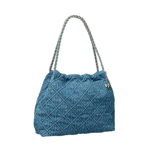 Tory Burch Fleming Soft Hobo Bag - Denim