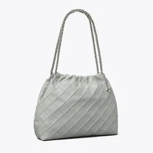Tory Burch Fleming Soft Hobo Bag - Gray
