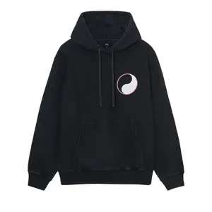 StÜssy X Our Legacy Drop Shadow Pigment Dyed Hoodie - Black