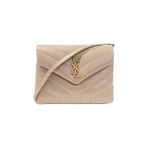 Saint Laurent Loulou Shoulder Bag Tan
