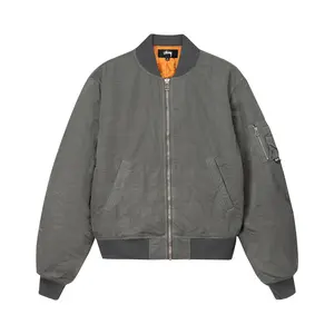 StÜssy Dyed Nylon Bomber - Grey