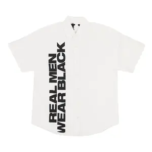 VLONE Real Wear Black Short-sleeve Shirt - White