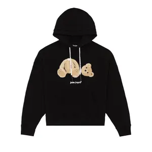 Palm Angels Bear Motif Hoodie - Black