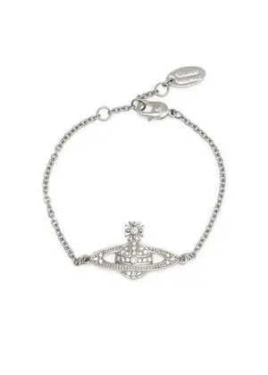 VIVIENNE WESTWOOD Mini Bas Relief Orb Bracelet - Silver