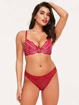 Victoria's Secret Adore Me Suki Plunge Bra - Red