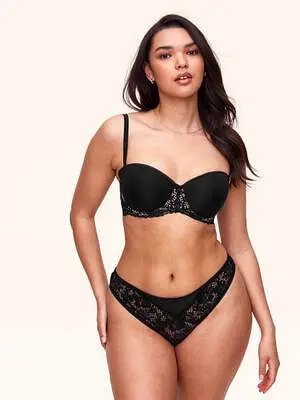 Victoria's Secret Adore Me Lugo Balconette Bra - Black