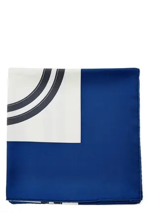 Hermès White 'brides De Gala' Silk Scarf 90 - Blue