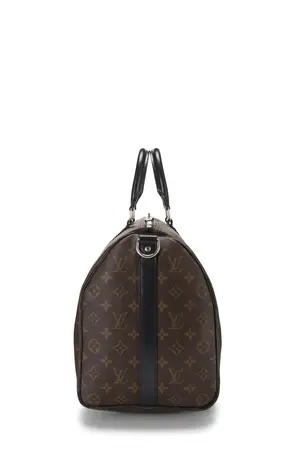 LOUIS VUITTON Monogram Macassar Keepall Bandouliere 45 - Brown