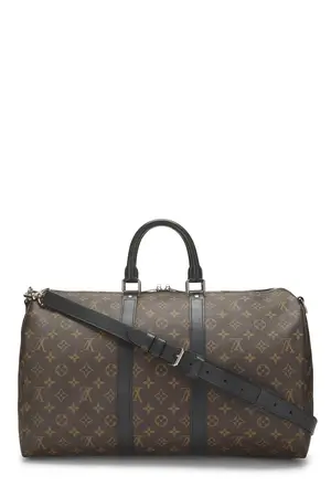 LOUIS VUITTON Monogram Macassar Keepall Bandouliere 45